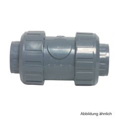 PVC-U Industrie-Rückschlagventil, federbelastet, Typ S4, IG, 10bar, 1/2"