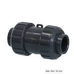 PVC-U Industrie-Rückschlagventil, federbelastet, Typ S4, Klebemuffe ...