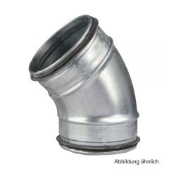 Bogen gepresst Wickelfalz vz.DN 80 45 Grad m.Dichtung